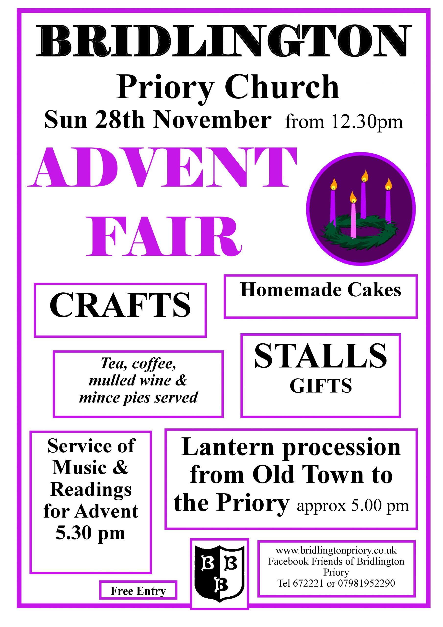Bridlington Priory Advent Fair (with Lantern Procession) | Bridlington ...